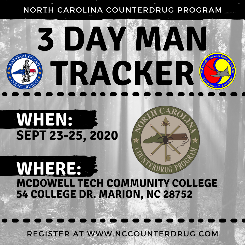 Three Day Man Tracker - North Carolina Counterdrug Program