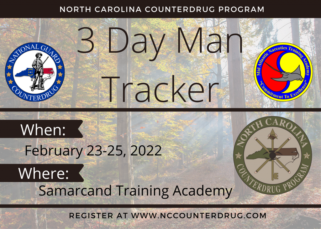 Three Day Man Tracker - North Carolina Counterdrug Program